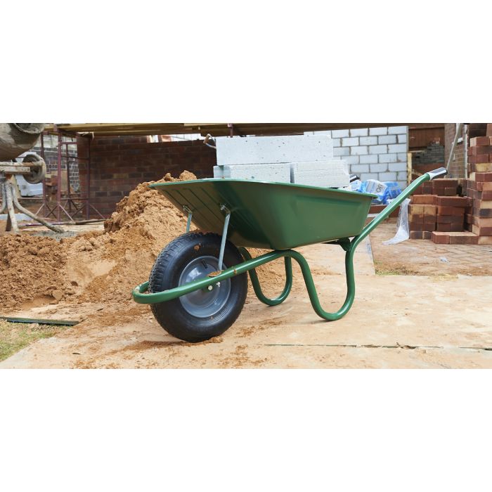 Haemmerlin 1041 Original Wheelbarrow 90L Green Pneumatic Tyre